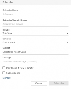 Advance with Assist: Custom Subscriptions with Tableau Server Custom ...