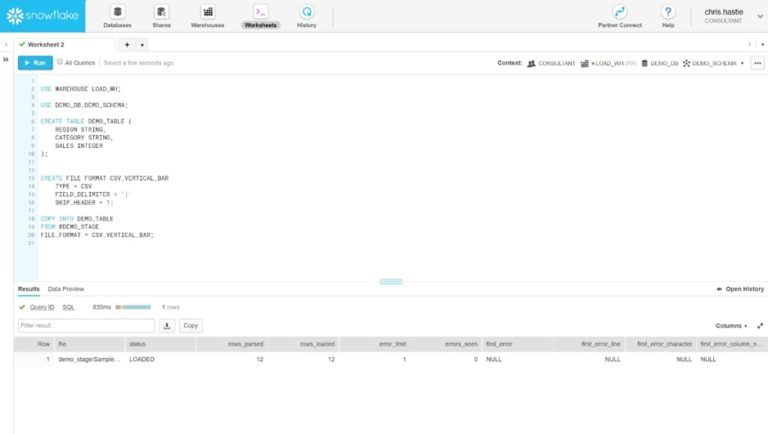 Zero to Snowflake: Importing Data with Code via SnowSQL - InterWorks