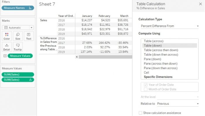 Tableau Table Calculation Highlights: The Basics - InterWorks