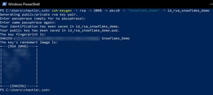Zero to Snowflake: Key Pair Authentication with Windows OpenSSH Client ...