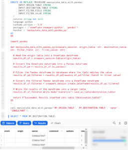 A Definitive Guide to Python Stored Procedures in the Snowflake UI ...