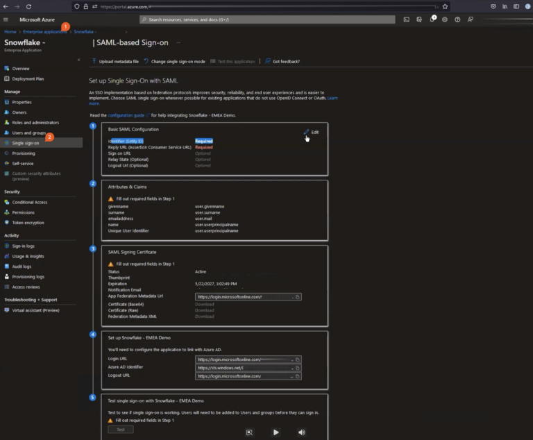 Configuring Azure Active Directory SSO for Snowflake - InterWorks