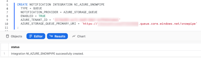 Automated Ingestion From Azure Storage Into Snowflake Via Snowpipe