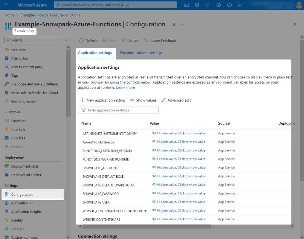 Using Azure App Settings To Authenticate Snowflake With Python Interworks