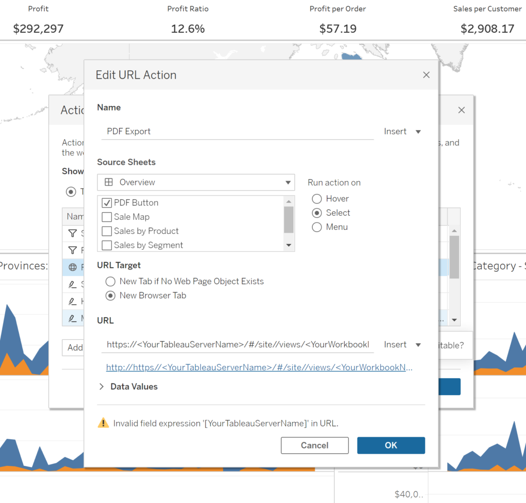 How to Easily Export Your Tableau Dashboards With URL Actions - InterWorks