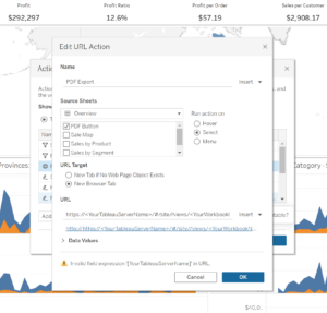 How to Easily Export Your Tableau Dashboards With URL Actions - InterWorks