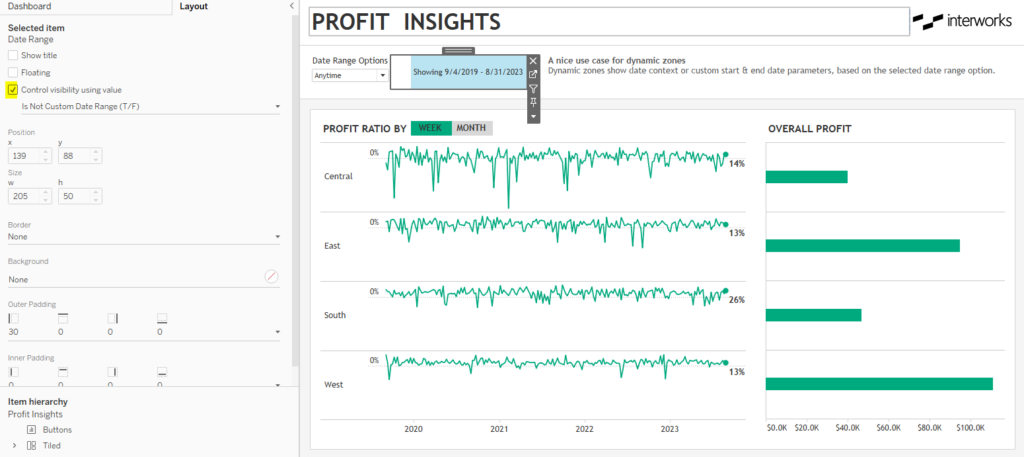 Dynamic Zones for Custom Date Range Options in Tableau - InterWorks