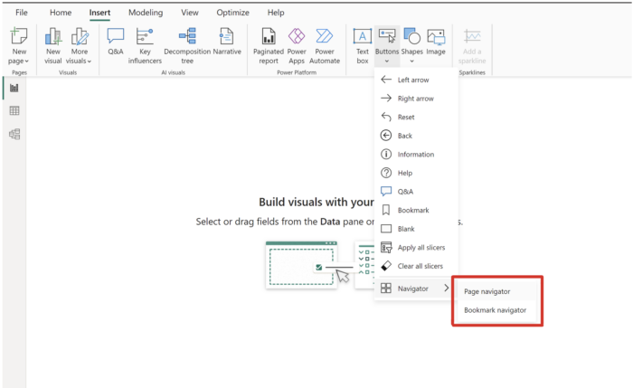 Creating Navigation Buttons in Power BI Using Page Navigator - InterWorks
