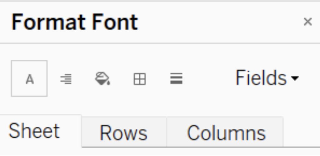 How to Format Sheets, Fields and Filters Using the Format Menu in ...