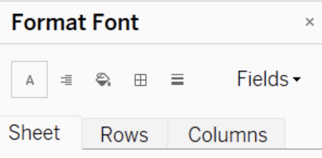 How to Format Sheets, Fields and Filters Using the Format Menu in ...