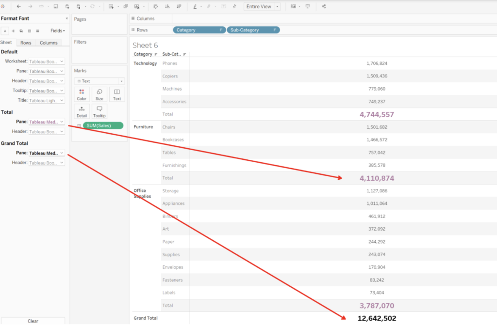 How to Format Sheets, Fields and Filters Using the Format Menu in ...