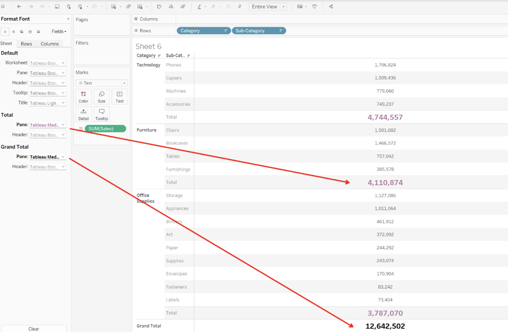 How to Format Sheets, Fields and Filters Using the Format Menu in ...