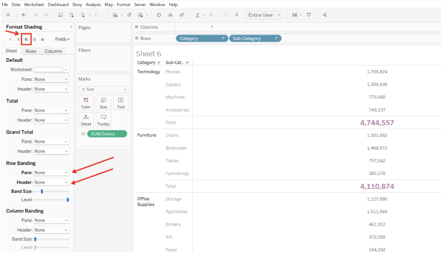 How to Format Sheets, Fields and Filters Using the Format Menu in ...