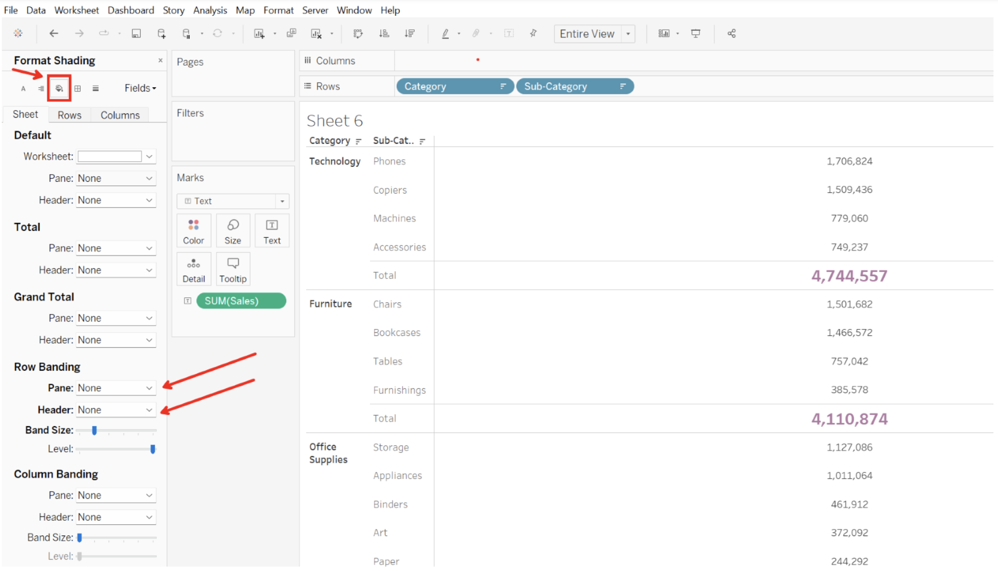 How to Format Sheets, Fields and Filters Using the Format Menu in ...