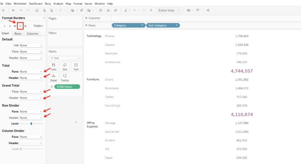 How to Format Sheets, Fields and Filters Using the Format Menu in ...