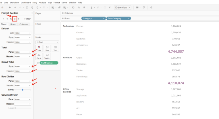 How to Format Sheets, Fields and Filters Using the Format Menu in ...