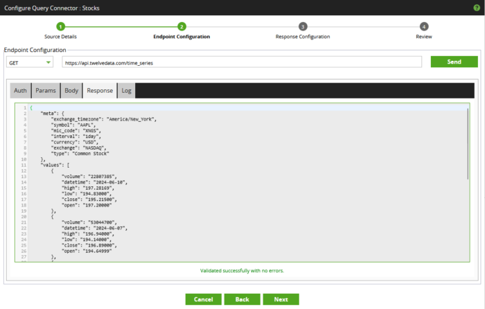 Querying Stock Data with an API Query Profile in Matillion ETL - InterWorks