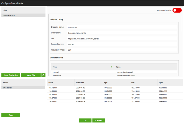 Querying Stock Data with an API Query Profile in Matillion ETL - InterWorks