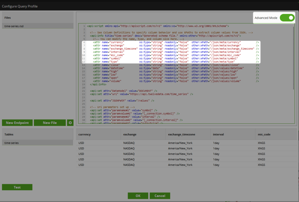 Querying Stock Data with an API Query Profile in Matillion ETL - InterWorks
