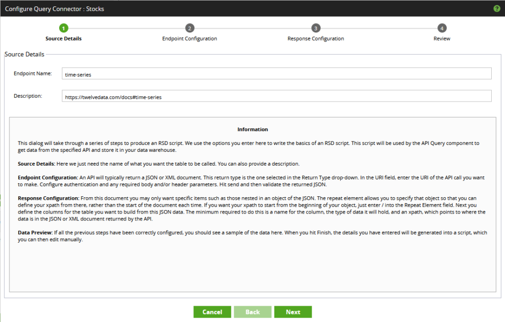 Querying Stock Data with an API Query Profile in Matillion ETL - InterWorks