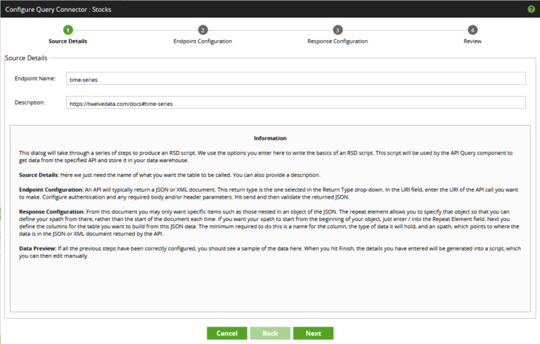 Querying Stock Data with an API Query Profile in Matillion ETL - InterWorks