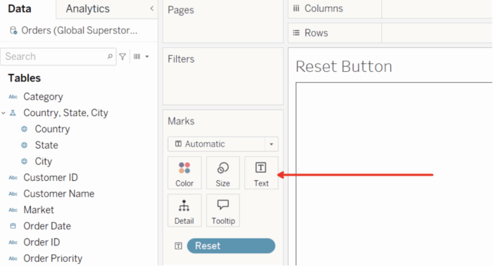 Tableau Dashboarding 101: Create a "Reset All" Filters Button - InterWorks