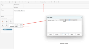 Tableau Dashboarding 101: Create a "Reset All" Filters Button - InterWorks