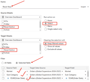 Tableau Dashboarding 101: Create a "Reset All" Filters Button - InterWorks