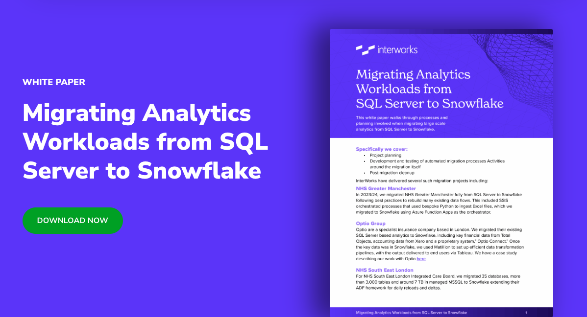 Migrating Analytics Workloads - InterWorks