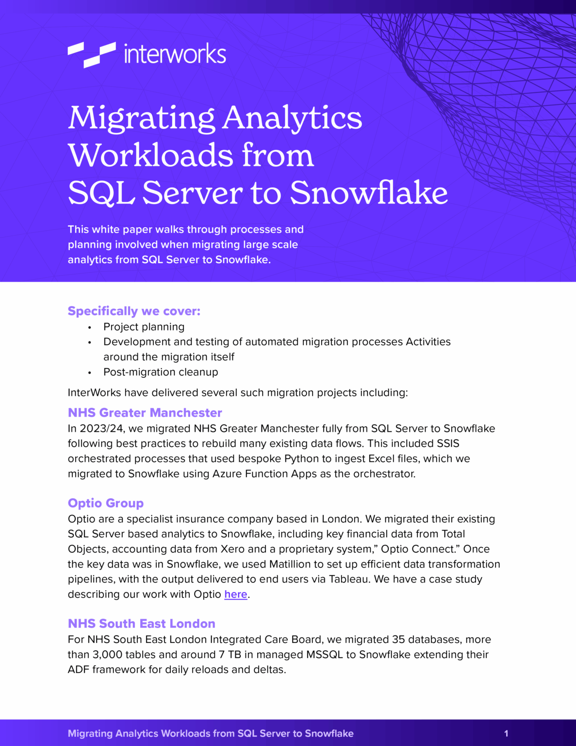 Migrating Analytics Workloads - InterWorks
