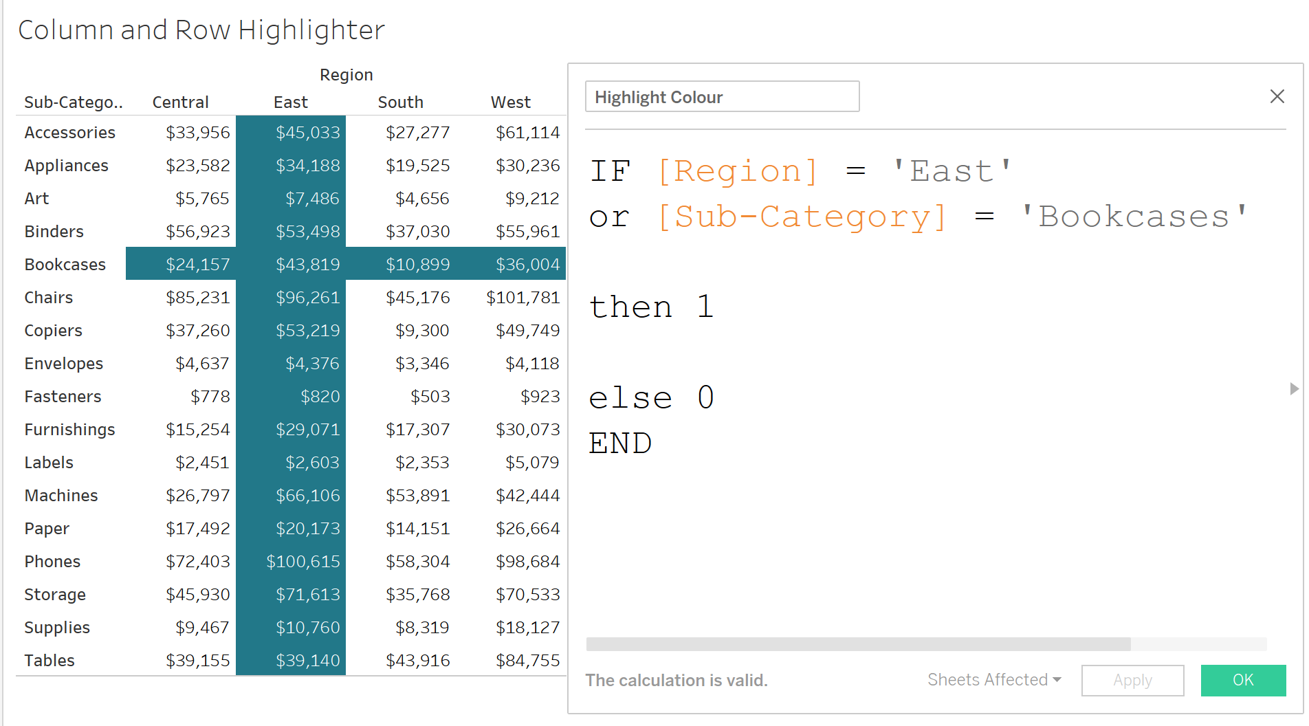 ions From Tableau Training Colouring Specific Columns And Rows In 