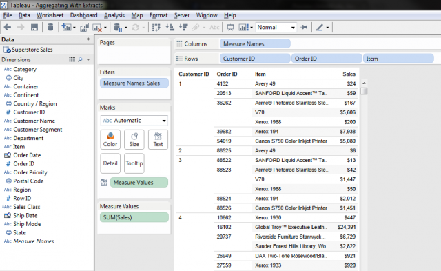 Aggregating With Extracts – Why and How Would I Do Such a Thing ...